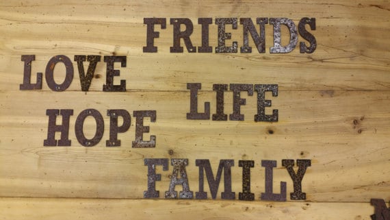 Rustic Metal Letters, Rustic Metal Numbers, DIY Projects, DIY Signs, T ...